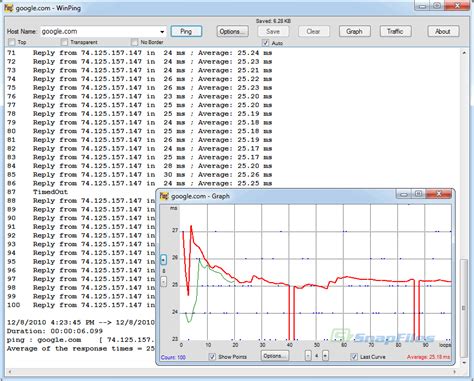 Winping Graphical Ping Utility