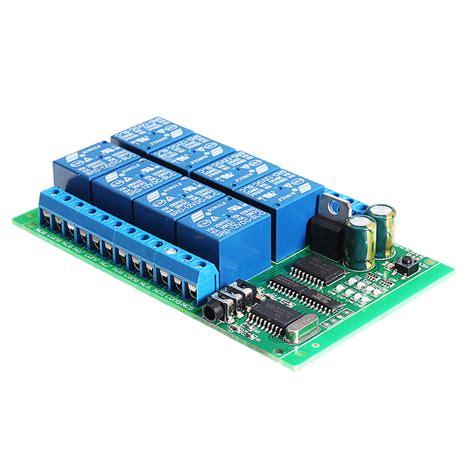 8ch dtmf mt8870 decoder relay phone remote control switch for ac dc