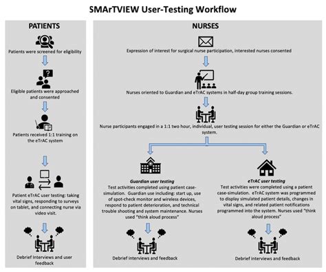Nurse And Patient User Testing Workflow Diagram Download Scientific Diagram