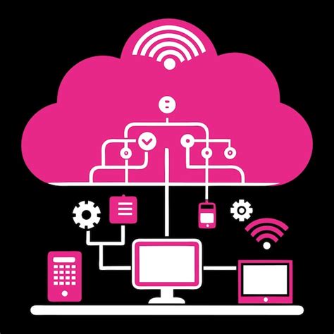 premium vector technology concept vector illustration featuring cloud