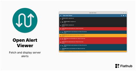 install open alert viewer on linux flathub