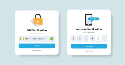 Premium Vector Professional Authentication And Otp Security Verification Popup Design With