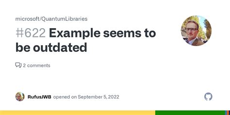 Example Seems To Be Outdated · Issue 622 · Microsoftquantumlibraries