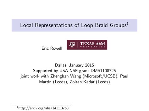Local Representations Of Loop Braid Groups