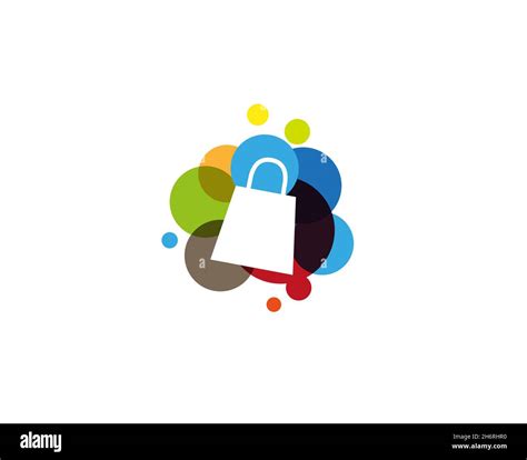 Creative Colorful Shop Bag Logo Design Vector Symbol Illustration Stock Vector Image Art Alamy