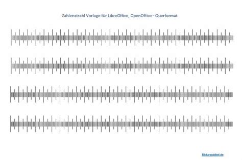 Zahlenstrahl Vorlage Pdf Word Excel Powerpoint And Libre Office