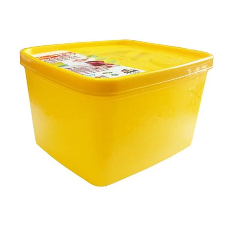 Контейнер для морозильной камеры Irak Plastik Alaska желтый, 14*12.5*9 ...