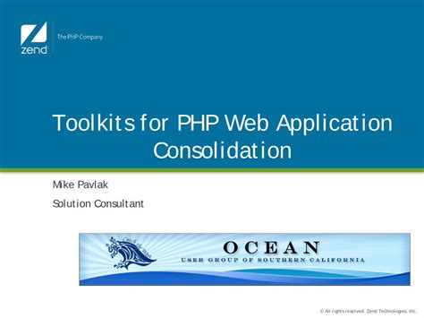 Pdf Toolkits For Php Web Application Consolidation · © All Rights