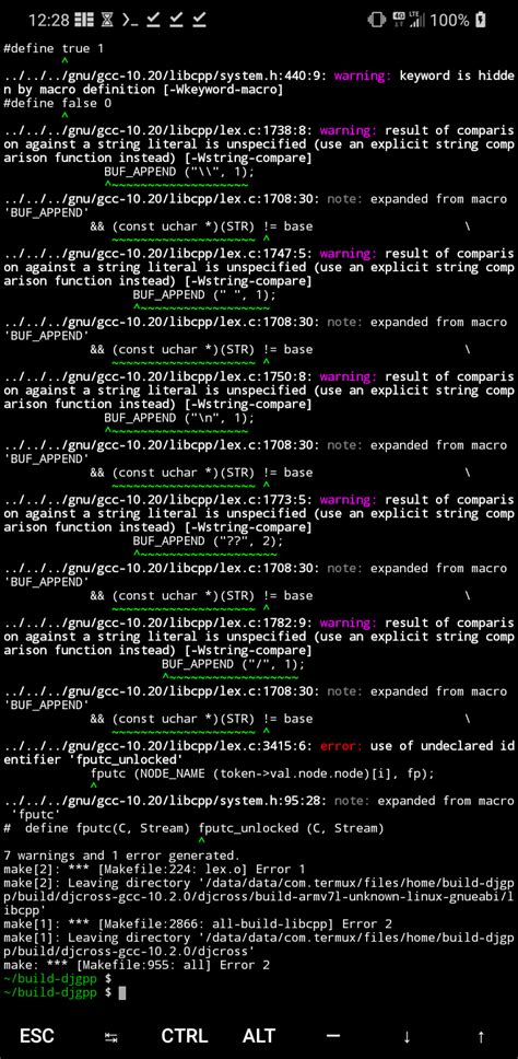 Buildng Cross Compiler Based On Gcc For Non Android Platforms Issue Termux Termux App