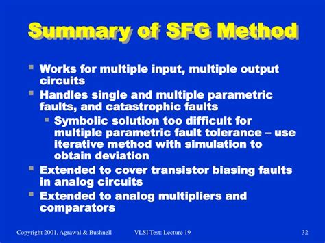 Ppt Lecture 19 Fault Model Based Structural Analog Testing Powerpoint