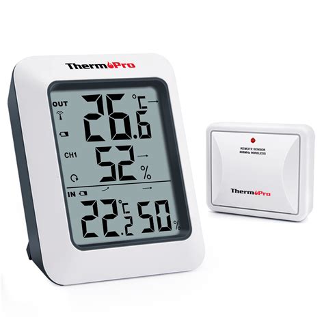 Thermopro Tp60s Wireless Room Thermometer Indoor Outdoor Digital Room Hygrometer Desertcart Israel