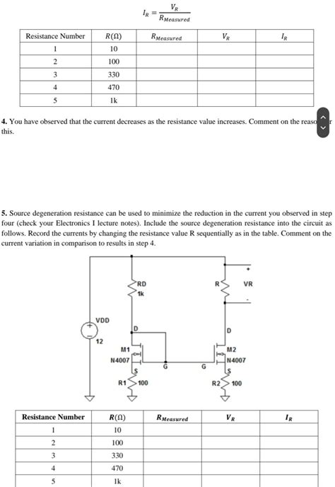 Solved MOSFET Current Mirror And High Performance Current Chegg Com