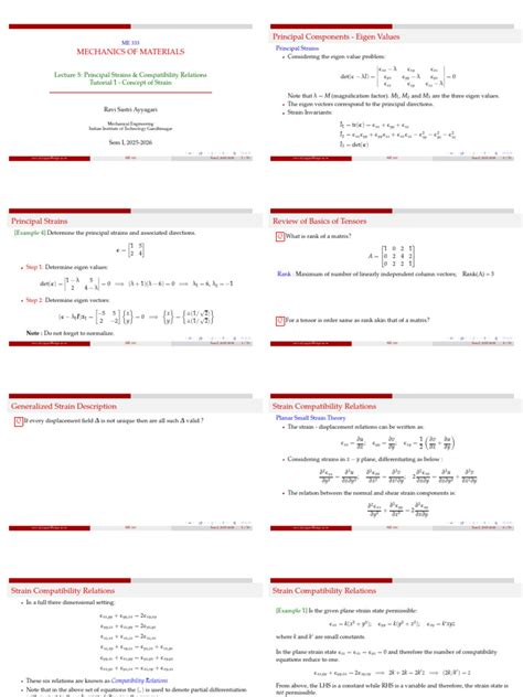 Lecture 5 Tutorial 1 Notes Pdf Eigenvalues And Eigenvectors Equations