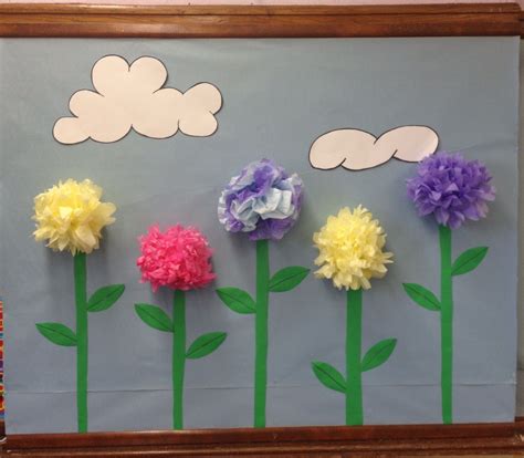 Diy Flowers Bulletin Board For The Classroom
