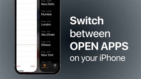how to switch between open apps on your iphone youtube