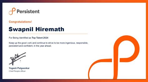 Swapnil Hiremath On Linkedin Toptalent Persistent Seebeyoundriseabove