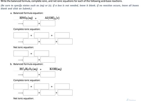 Solved Write The Balanced Formula Complete Ionic And Net Chegg