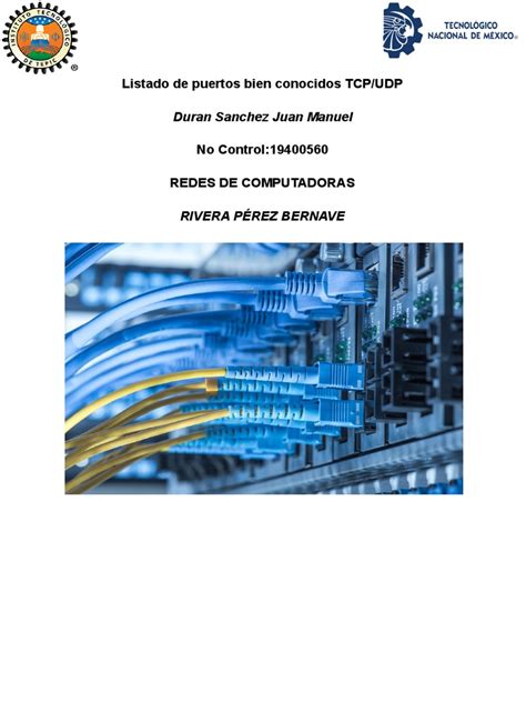 Listado De Puertos Bien Conocidos Tcp Udp Pdf Protocolo De Control De Transmisión