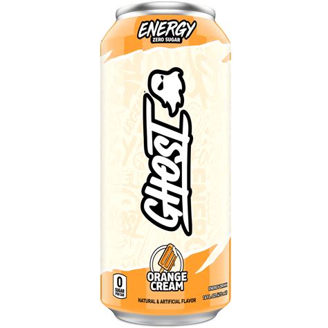 Ghost® Energy Zero Sugars Drink Orange Cream Flavor Natural Caffeine