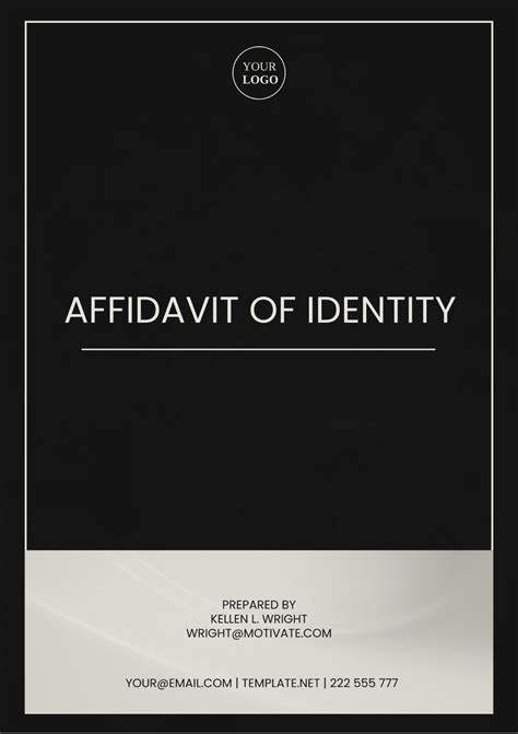 Free Rhode Island Affidavit Of Identity Template Edit Online