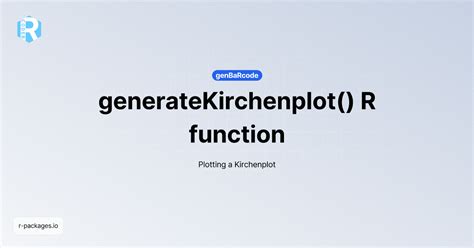 Generatekirchenplot R Function From Genbarcode R Packages