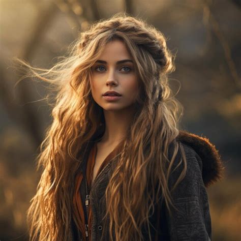 Premium Ai Image Woman Hair Style Wild Life Photography Hdr 4k