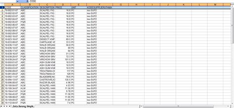 Penjelasan Kolom Kolom Tabel Csv Data Master