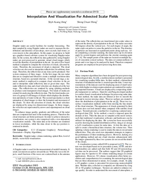 Pdf Interpolation And Visualization For Advected Scalar Fields