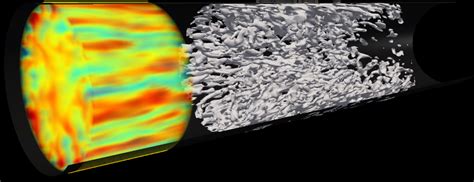 Instantaneous Volume Rendering Of The Streamwise Velocity Fluctuations