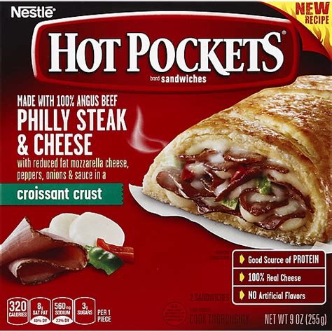 Hot Pockets Sandwiches Croissant Crust Philly Steak And Cheese 2 Ea