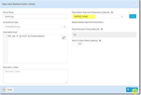 weblogic server monitoring user defined scripts