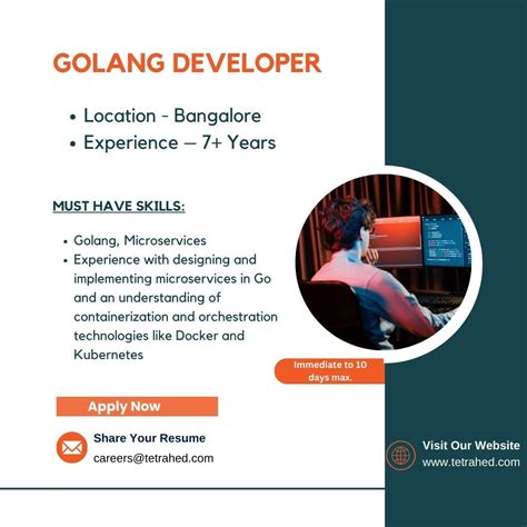 tetrahed inc on linkedin tetrahedinc golangdeveloper bangalorejobs