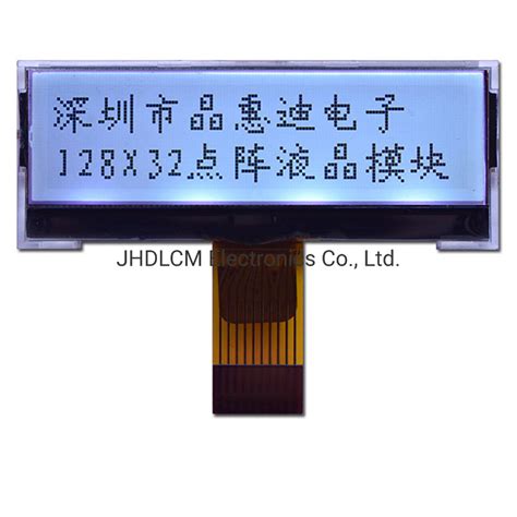 2 0 Inch 12832 Mono Fstn Positive Graphic Cog Dot Matrix Small Serial 3 0v Tranflective Display