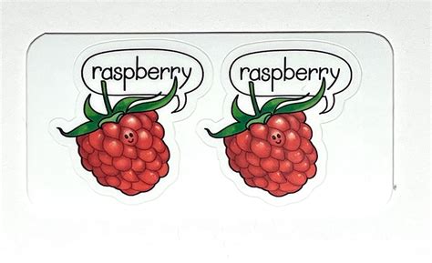 Cute Raspberry Vinyl Stickers Etsy