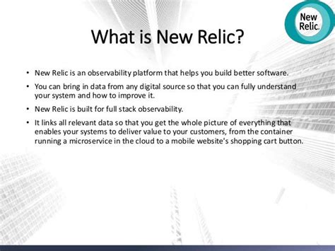 New Relic Basics Pptx Databases Computer Software And Applications