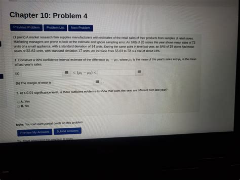 Solved Chapter 10 Problem 4 Previous Problem Problem List