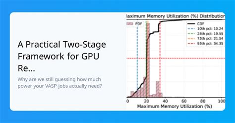 A Practical Two Stage Framework For Gpu Resource And Power Prediction