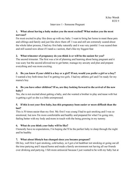 Interview 1 Ece 9 Ece 9 Studocu