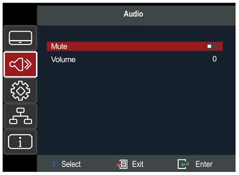 LS HD On Screen Display Menu Options ViewSonic Projector