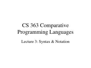 PPT Python Vs Other Programming Languages A Comparative Analysis PowerPoint Presentation