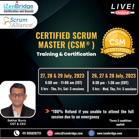 Sekhar Burra On Linkedin Izenbridge Csm Scrummaster Csmcertification Scrum…
