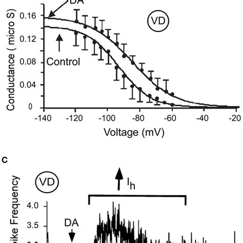 Dopamine 10⁻⁴ M Modulates Vd Neuron Excitability A Direct Da