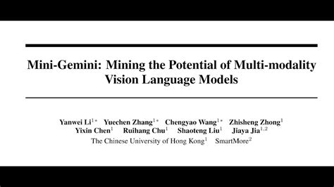Mini Gemini Mining The Potential Of Multi Modality Vision Language