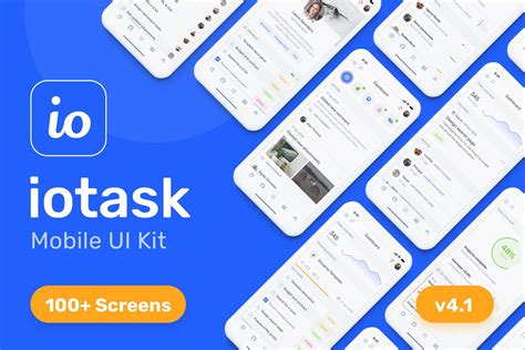iotask mobile ui kit for productivity and to do apps