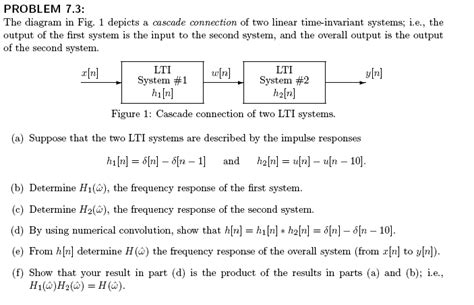 Solved PROBLEM The Diagram In Fig Depicts A Cascade Chegg