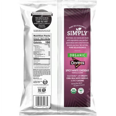 Doritos® Simply Organic Spicy White Cheddar Tortilla Chips 75 Oz Ralphs
