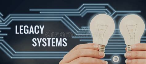Sign Displaying Legacy Systems Business Concept Old Method Technology
