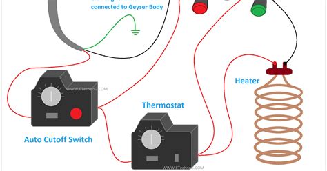 Electric Geyser Circuit Diagram