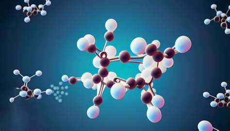 Premium Ai Image 3d Molecules Structure