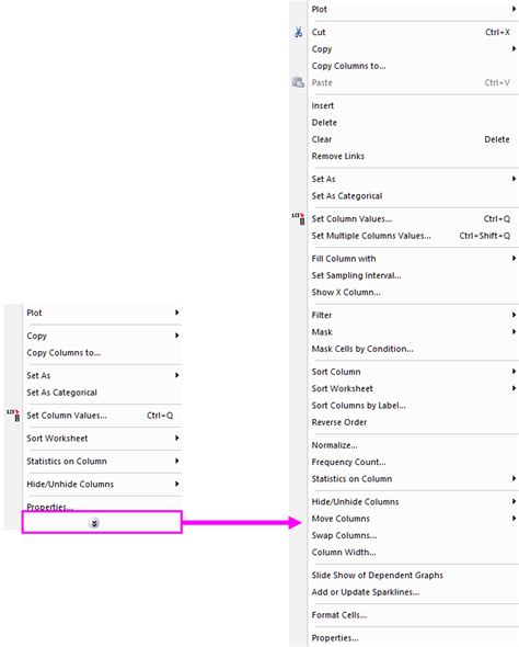 collapsible menu and context menus originlab wiki confluence